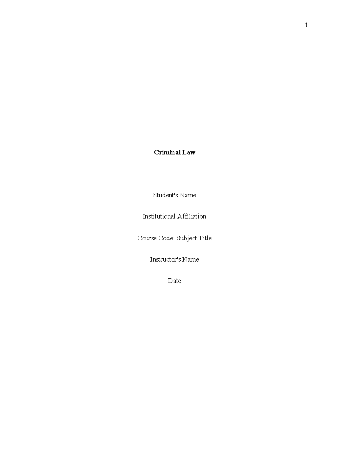 Criminal Law Essay: Media Influence on Justice Perception - Studocu