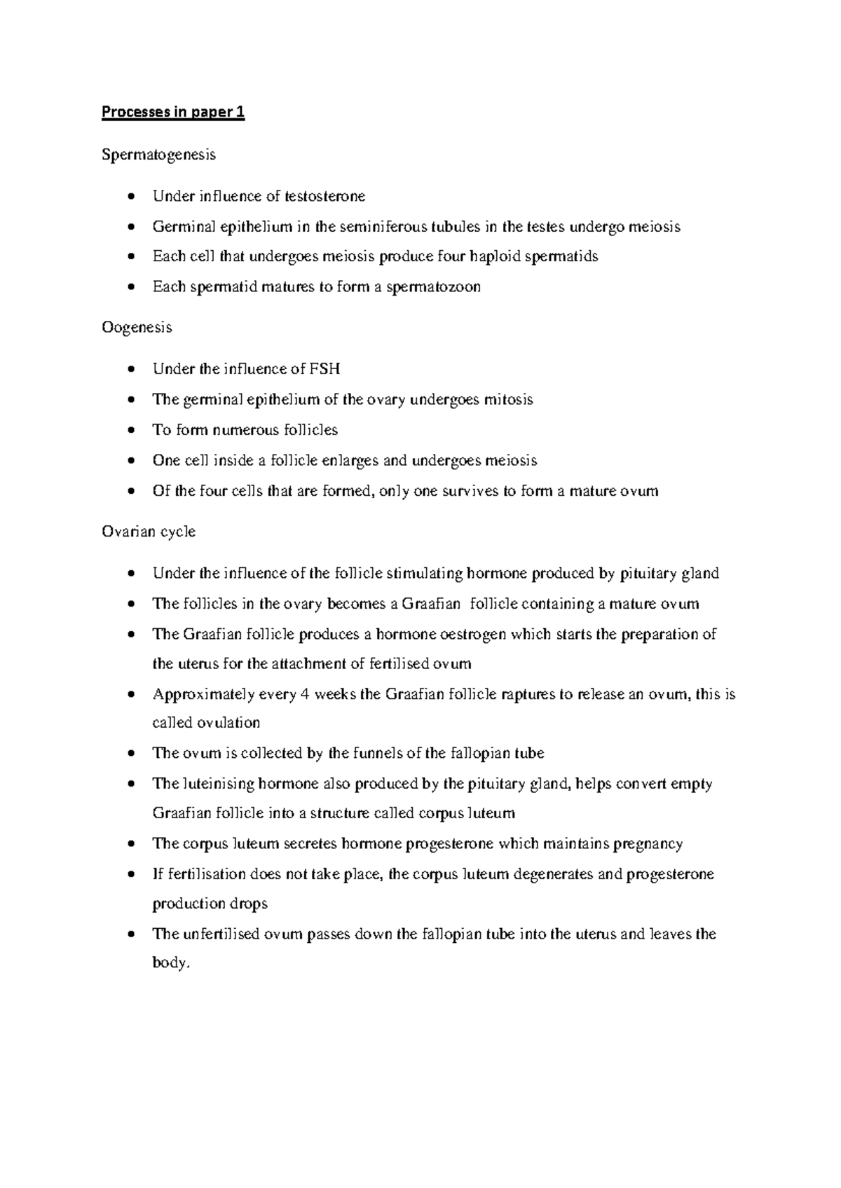 LIFE Sciences P1: Processes in Reproductive and Hormonal Functions ...