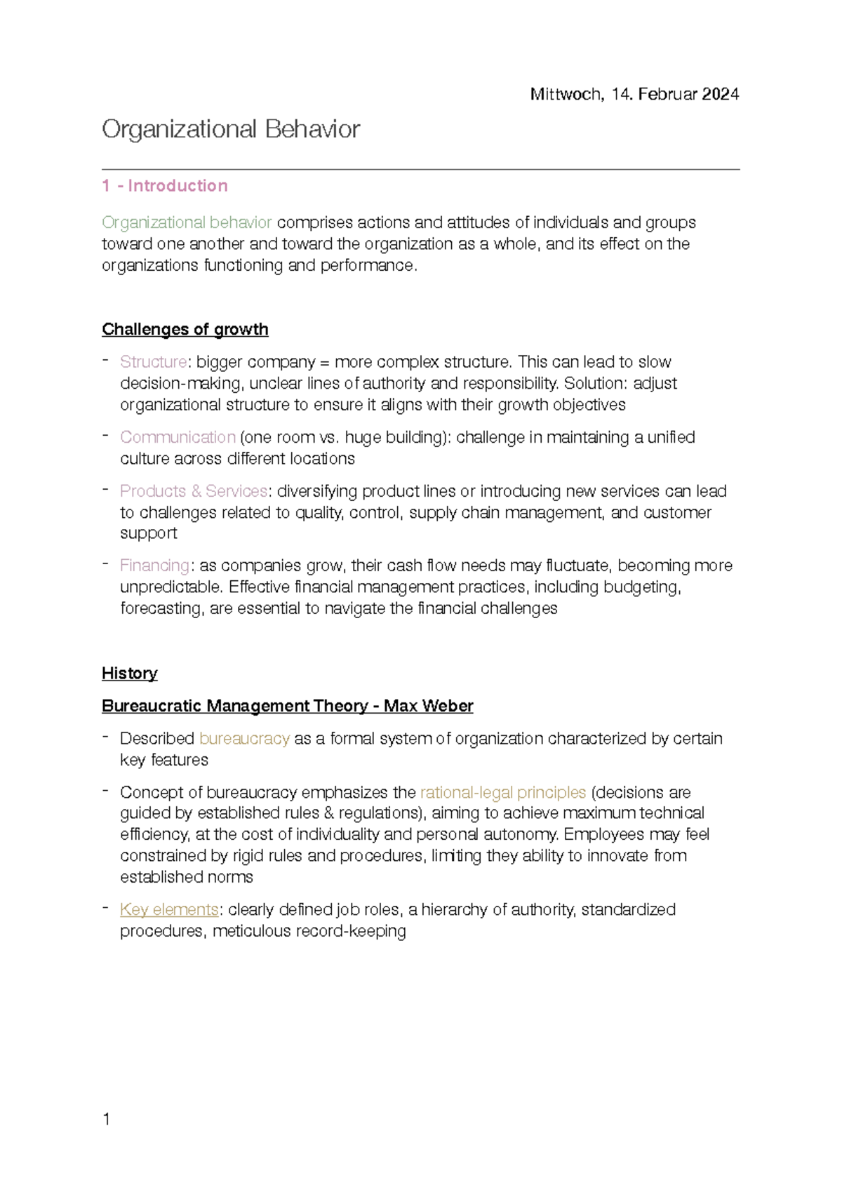 Organizational Behavior Insights - FSS Course Overview - Studocu