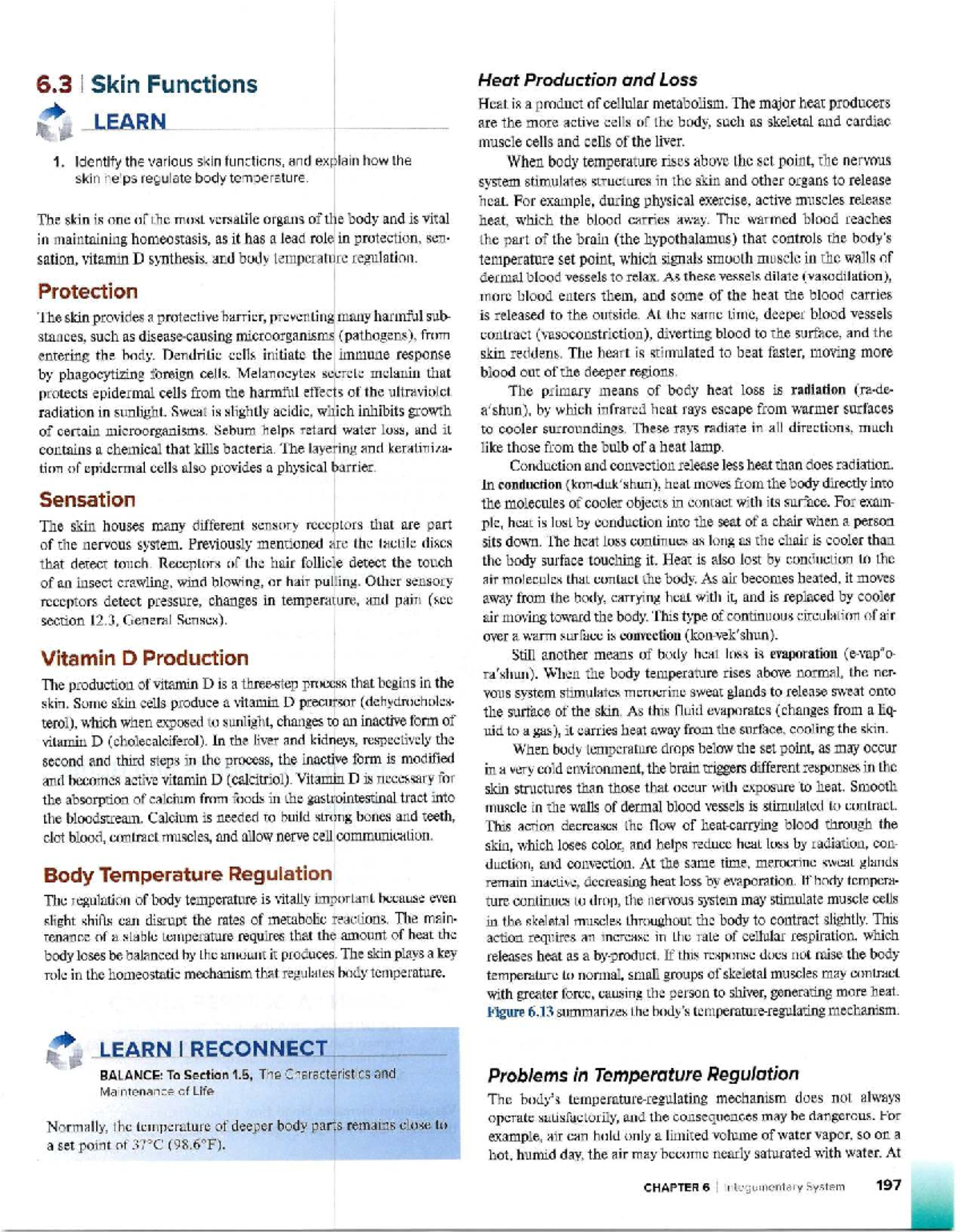 6.3 Skin Functions: Heat Production, Loss, and Regulation in ...
