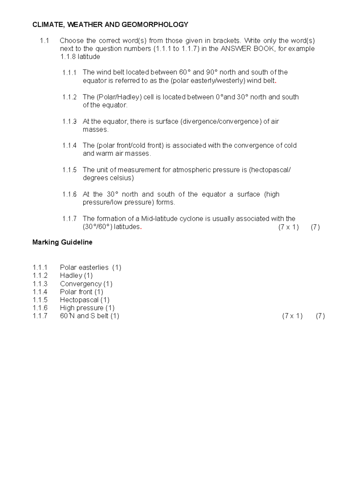 Geography Study Materials: Climate, Weather, and Geomorphology Insights ...