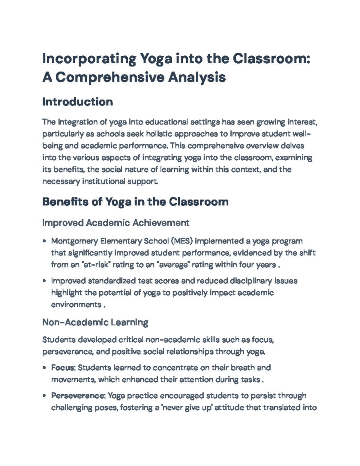 Integrating Yoga in Education: Benefits & Strategies for Implementation ...