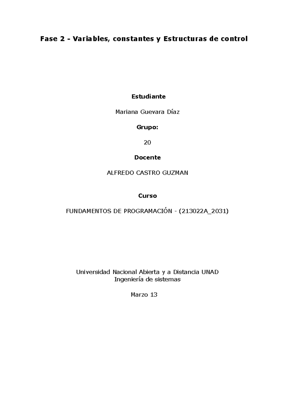 Fase 2: Variables, Constantes y Estructuras de Control en Python ...