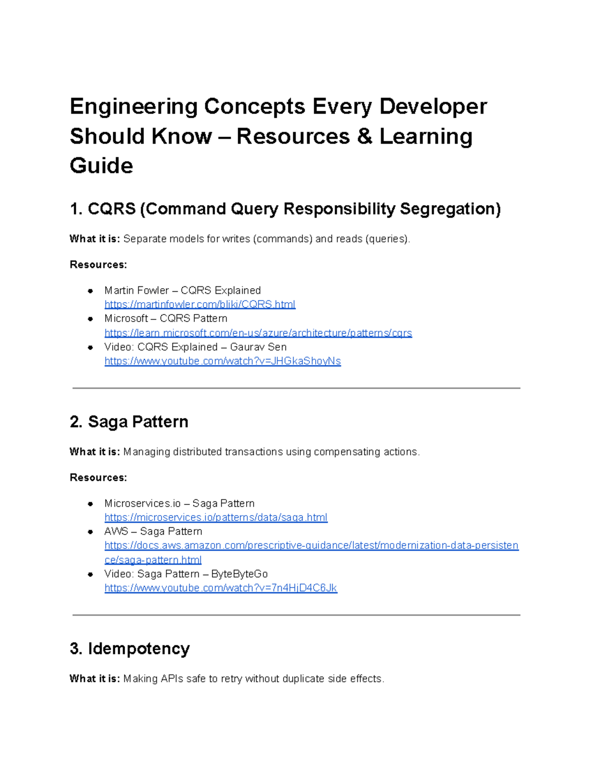 Engineering Concepts for Developers: Resources & Learning Guide - Studocu