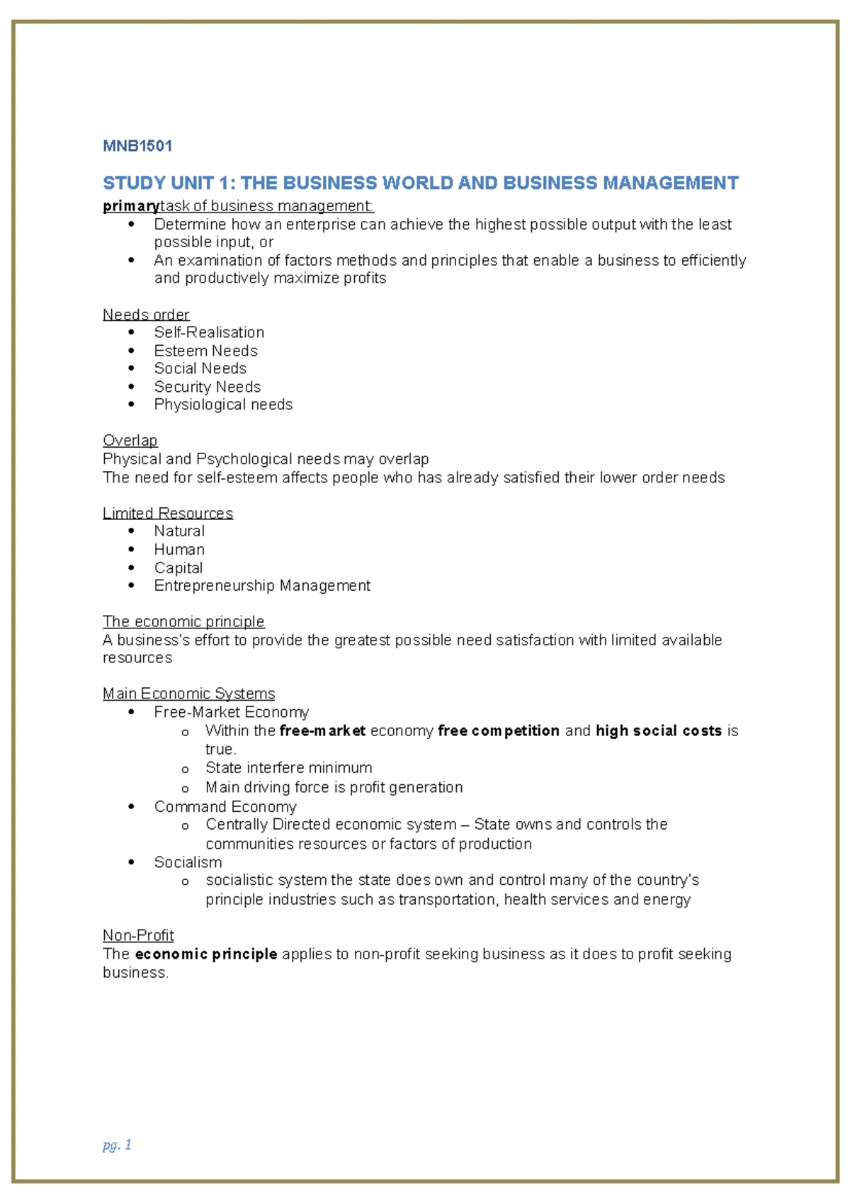 MNB1601- Notes-Chapter 12 marketing management - Chapter 12 Marketing ...