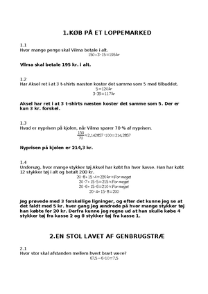 FP9 Matematik uden hjælpemidler maj 2021 - Matematik FP Folkeskolens prøver ####### Prøven uden ...