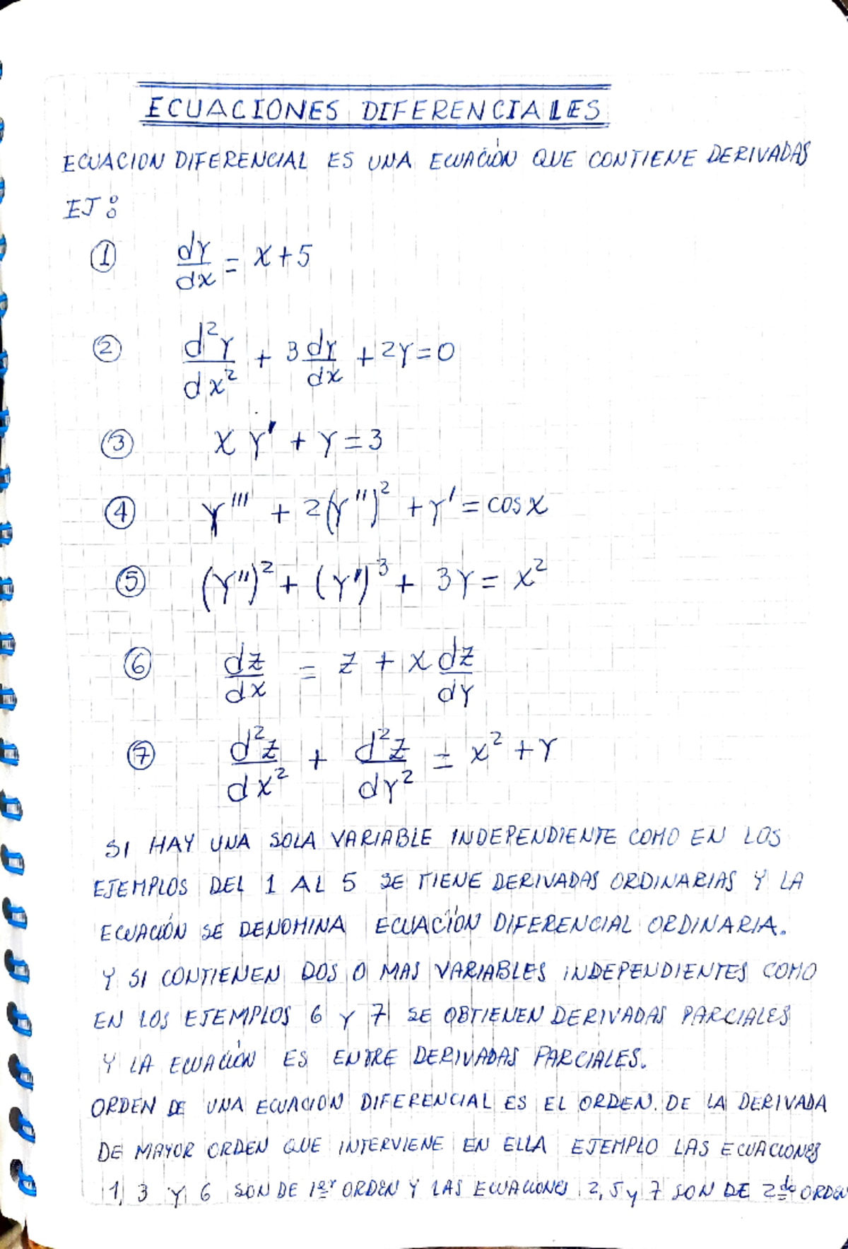 Adobe Scan 26 oct. 2023 - FACIL - ECUACIONES DIFERENCIALES ECUACION DIFERENCIAL ES UNA ECUACION ...