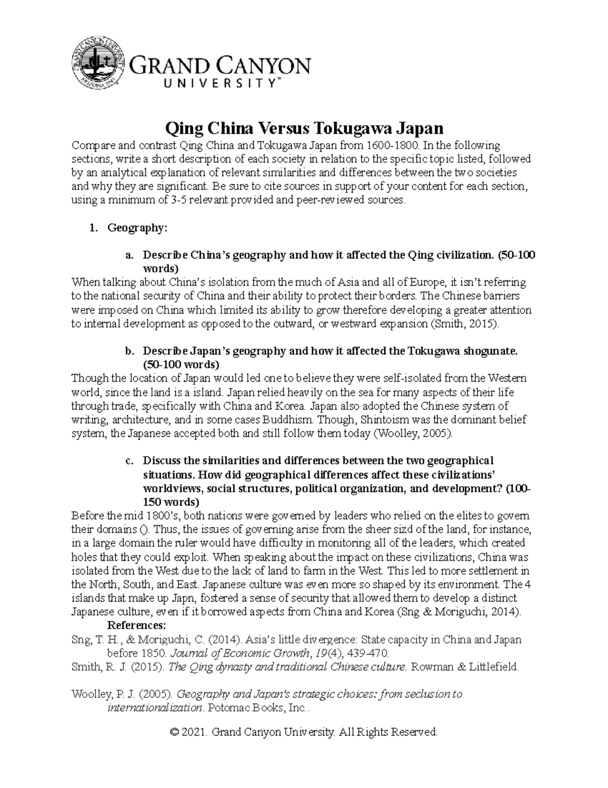 HIS-350 T2 Qing-China-Versus-Tokugawa - Qing China Versus Tokugawa ...
