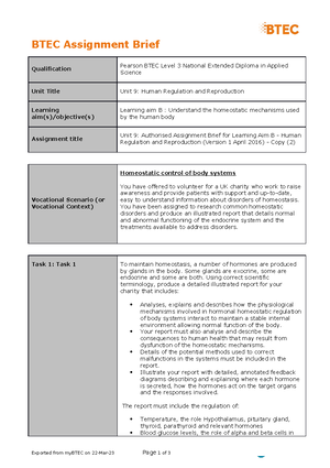 Charlie - chemistry - years 2 Assignment Unit 13 b Number - Level 3: Applied Science BTEC ...