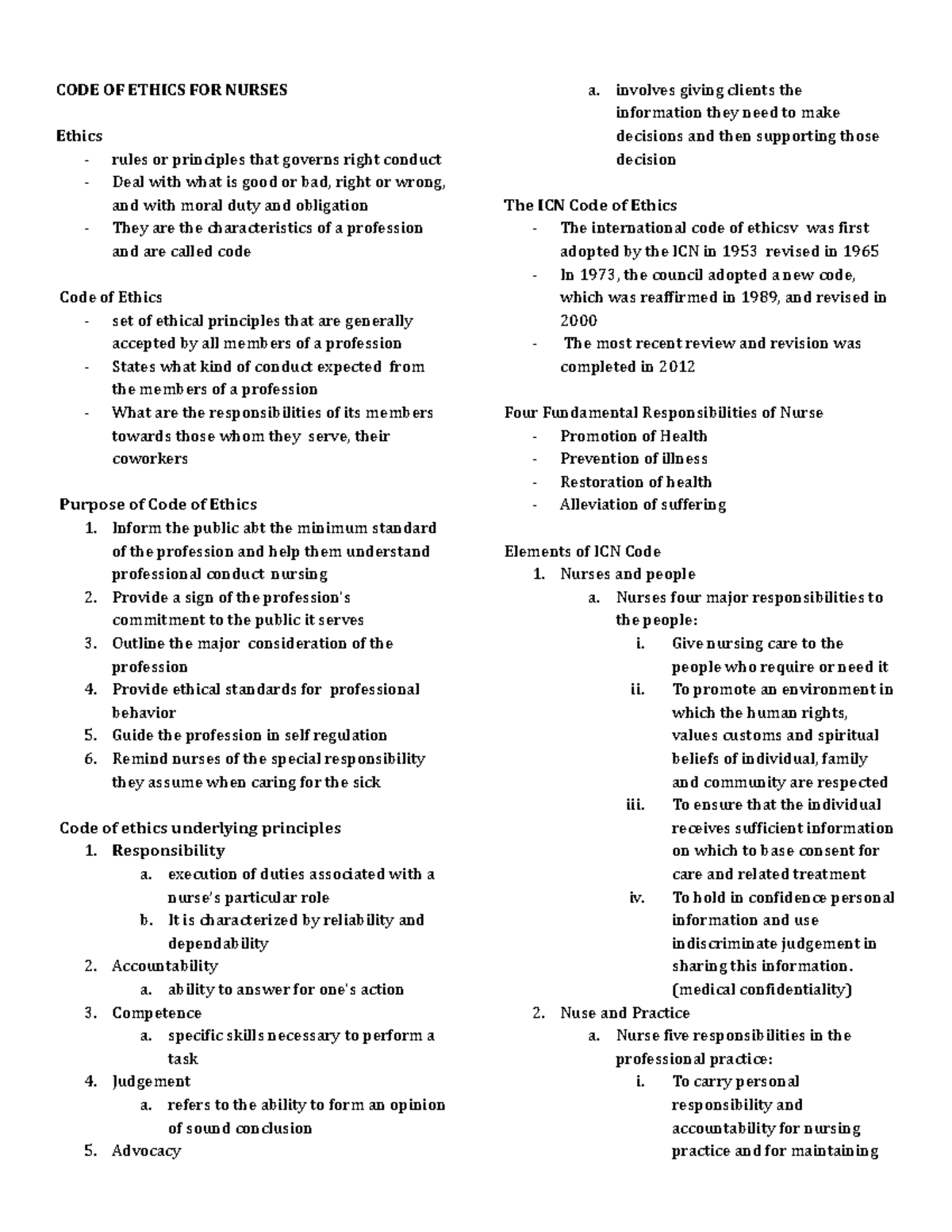 CODE OF ETHICS FOR NURSES: Principles & Responsibilities Explained ...