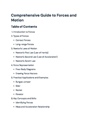 Forces and Motion - Study Notes & Assignments - Studocu