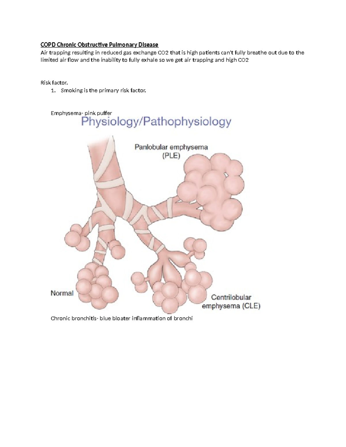 COPD Overview: Key Concepts for Nursing Foundations - Studocu