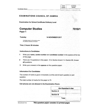 Computer Studies Grade 8 Lesson Plans - MINISTRY OF GENERAL EDUCATION ...