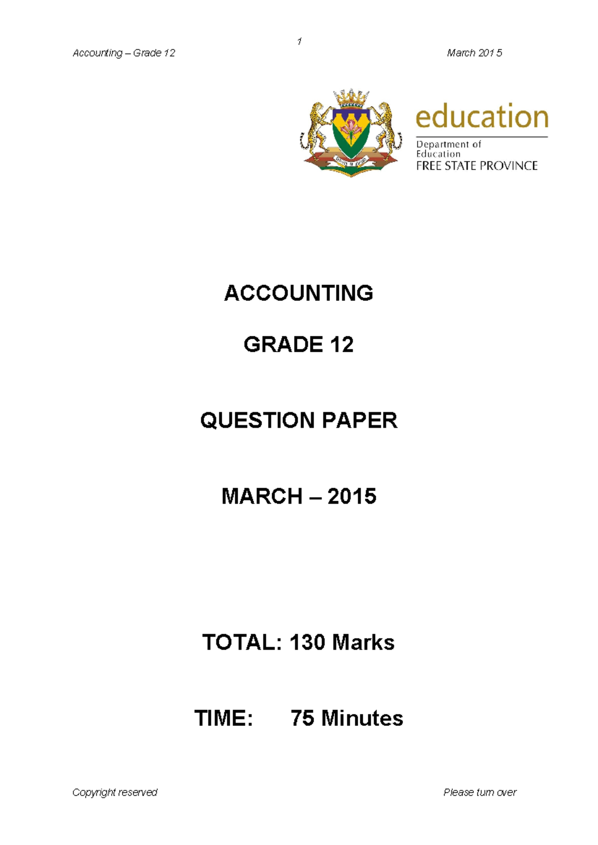 1 GR 12 March Test 2015 QP - Accounting – Grade 12 March 201 5 ...