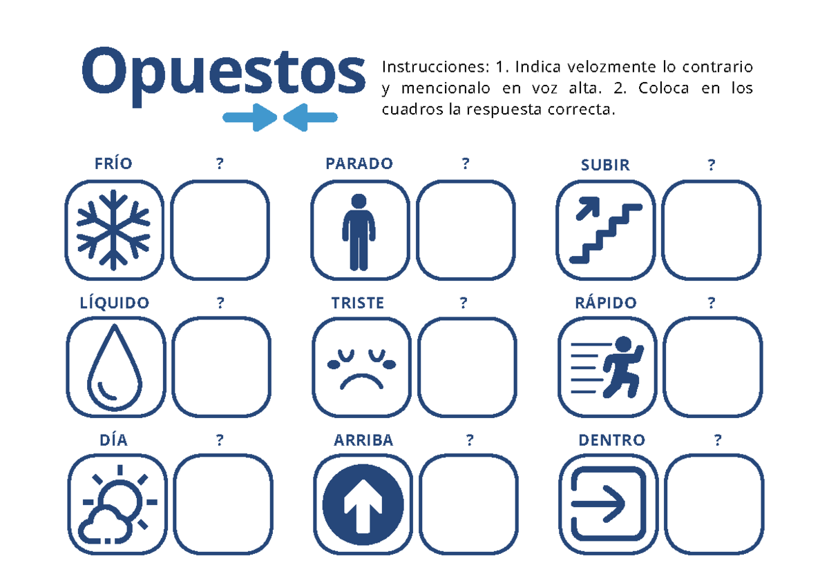Opuestos: Ejercicios de Dislexia y Respuestas Correctas - Studocu