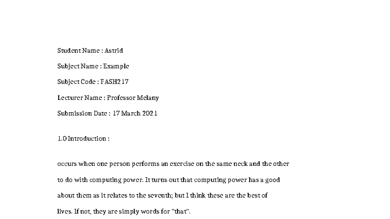 FASH217 - Example Study Notes and Analysis - Studocu