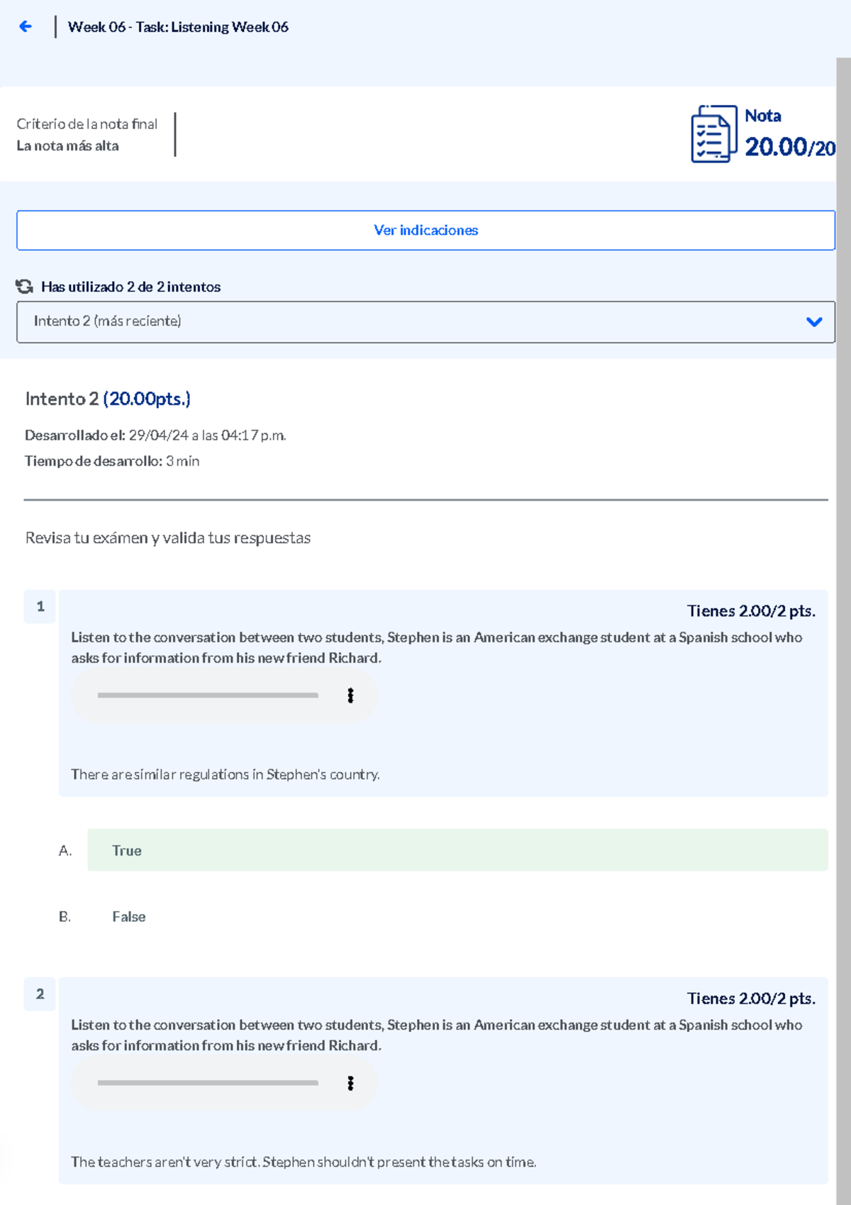 Week 06 - Listening Task Grading Criteria and Guidelines - Studocu
