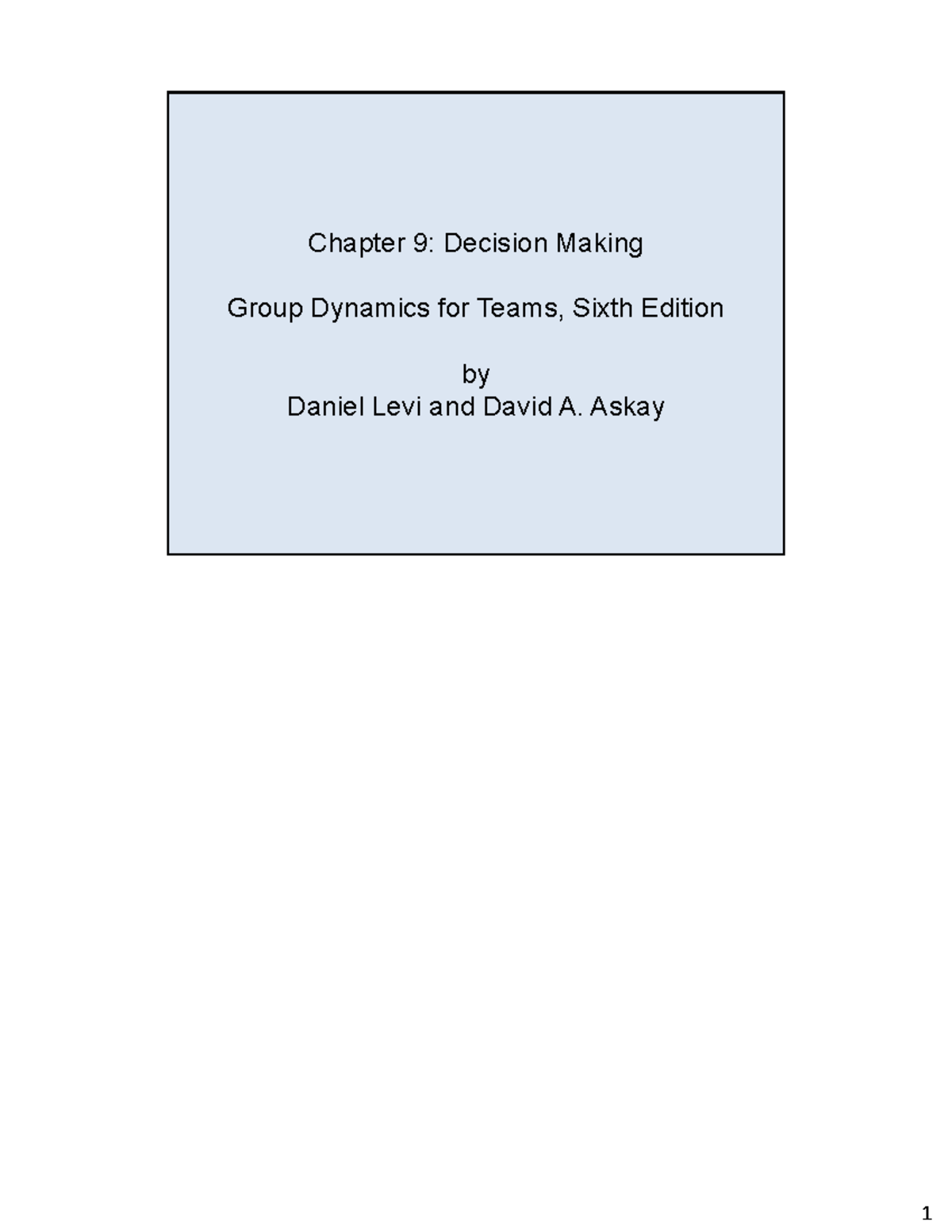 Crowd & Algorithmic Decision Making in Group Dynamics (PSY 304) - Studocu