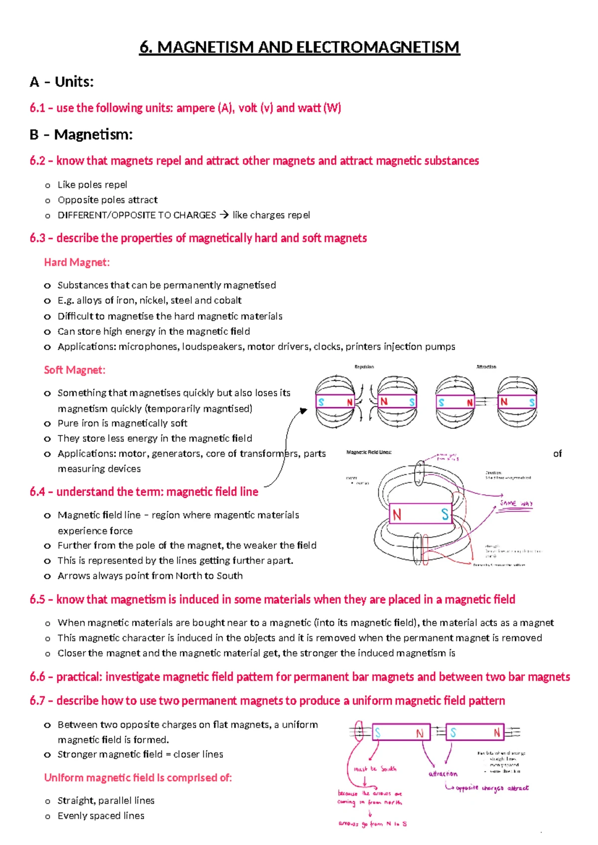 Year 9 Physics Revision List for 2024 - End of Year Assessment - Studocu
