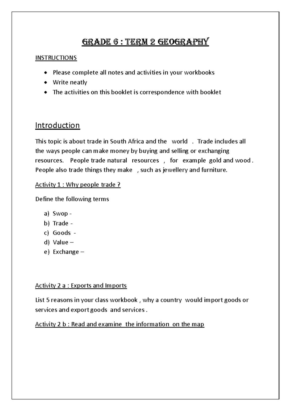Grd 6 Life Skills T1 and T2 2018 - Yellow Dot Series Life Skills ...