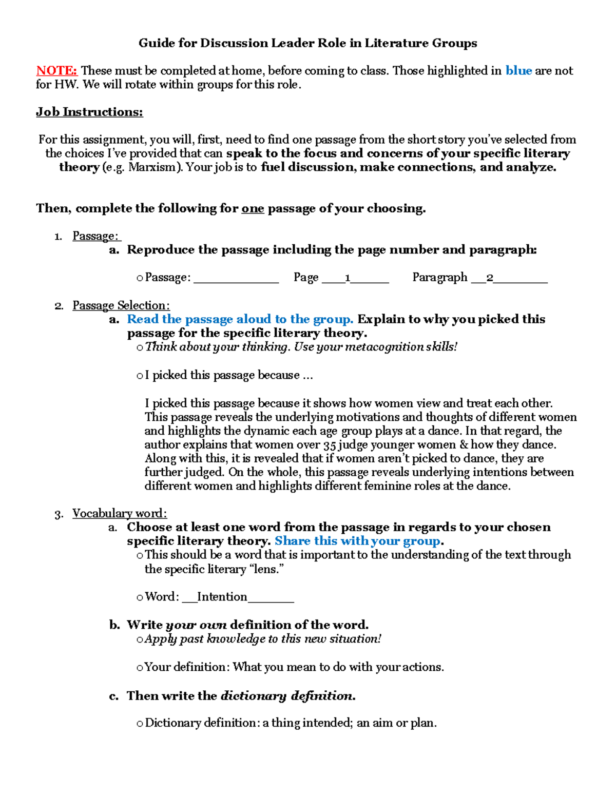 Lit Theory Discussion Facilitator Instructions 2021 - Guide for ...