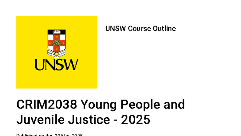 CO CRIM2038 1 2025 Term2 T2 Multimodal Standard Kensington - UNSW ...