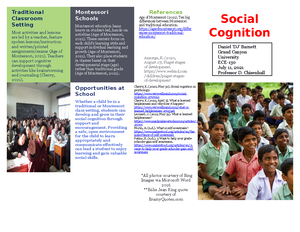 [Solved] Encouraging motor development in very young children should be ...