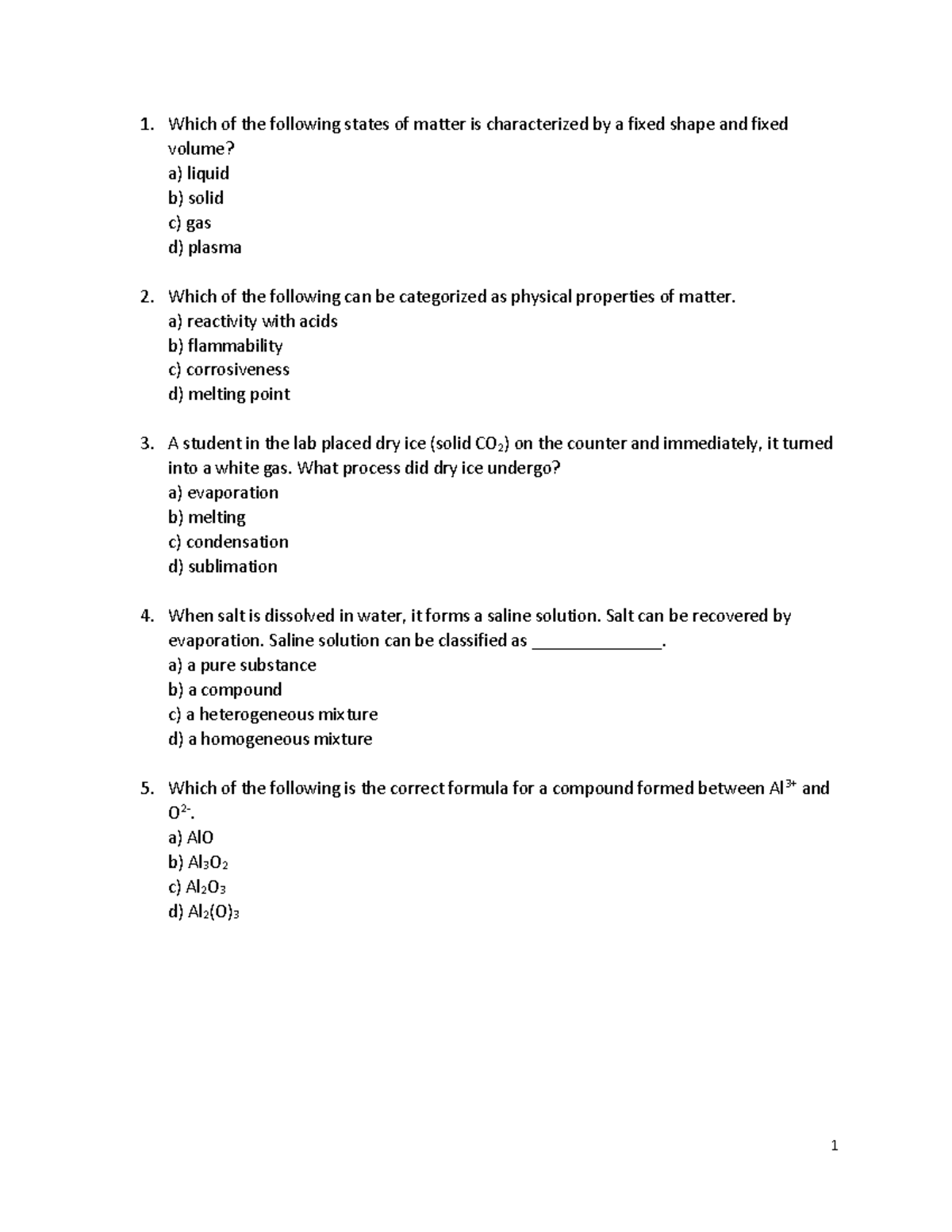 Chem 3A Final Exam Review: Questions & Answer Key - Studocu