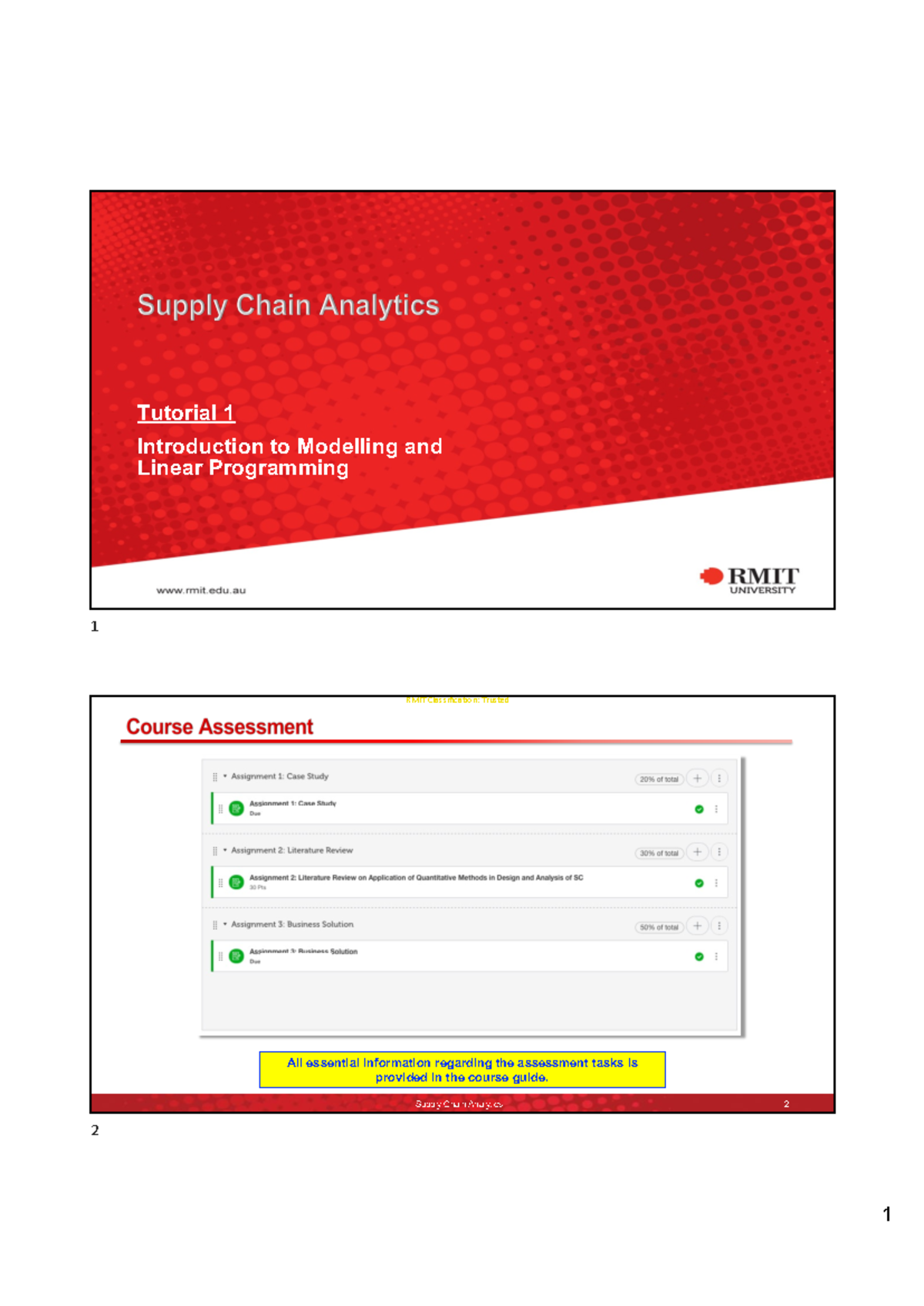 SCAD T01 a - week 1 note - Tutorial 1 Introduction to Modelling and ...
