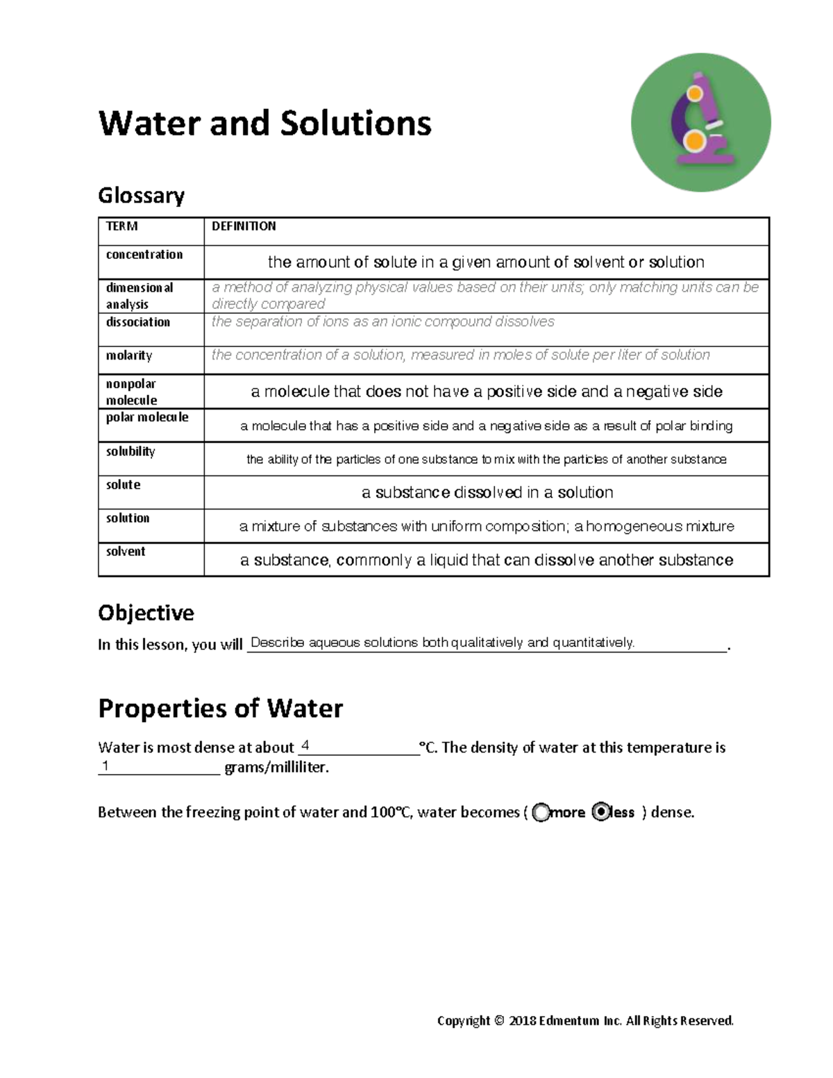 573574-Guided Notes: Water and Solutions Glossary - Studocu