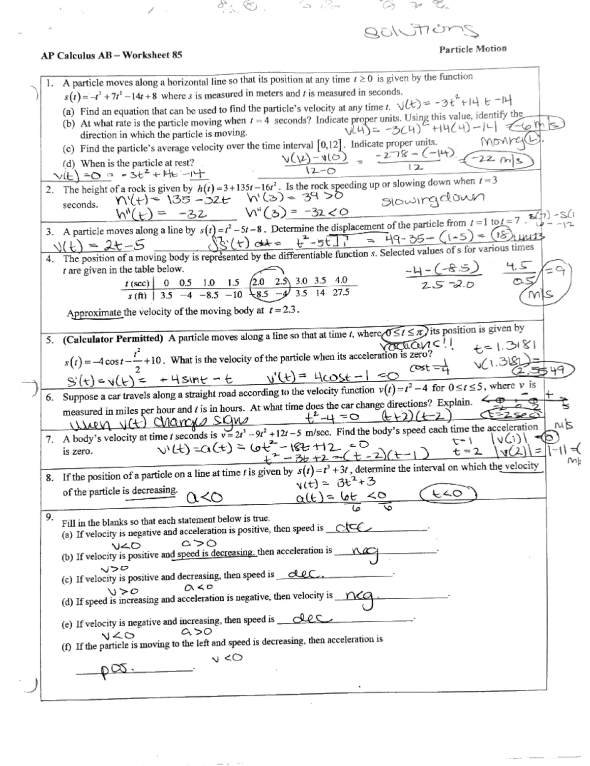 Solutions-More Position Velocity Acceleration - GPC solutions Particle ...