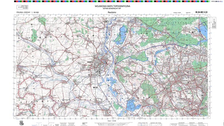 M755 Topographic Map Edition Racibórz 1:50 Series M34061 - Studocu