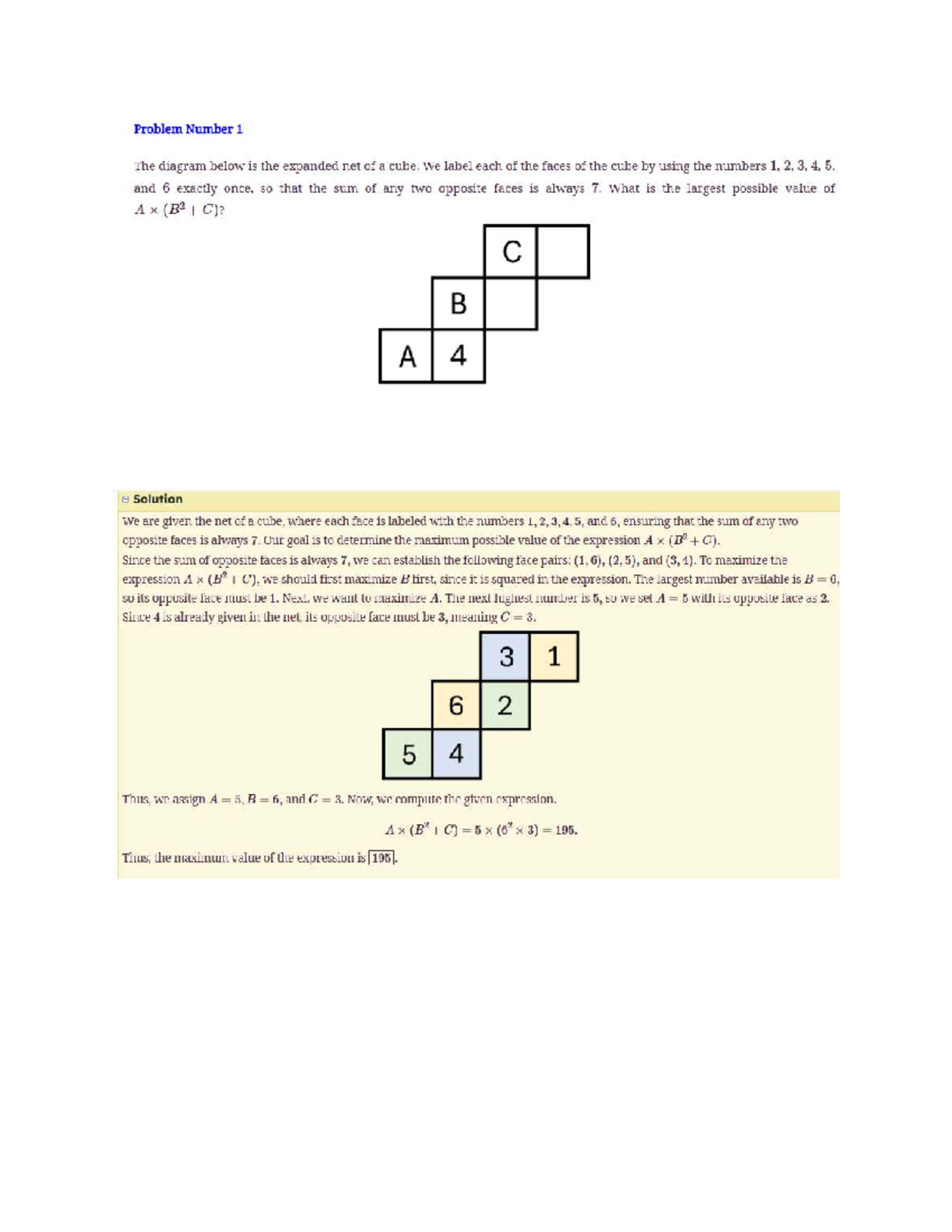 IMSO 20th Solution Math: Problem Set Analysis and Solutions - Studocu