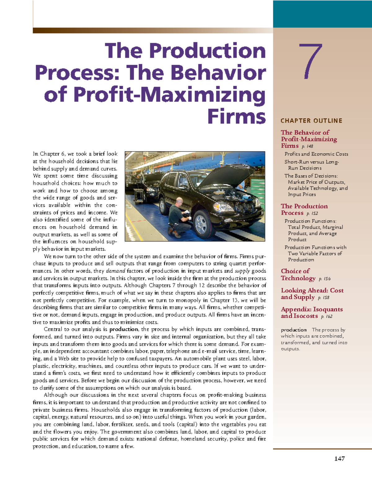 GE Eco Unit 3 - book pdf - 147 CHAPTER OUTLINE 7 The Behavior of Profit ...