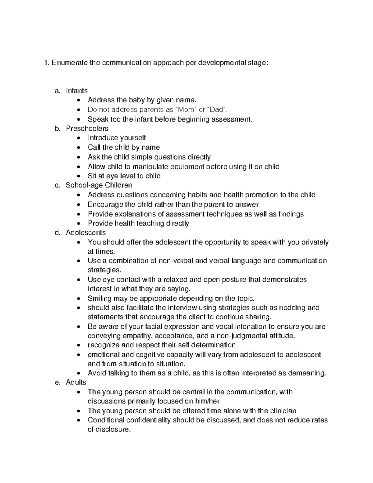 Guidelines of an Effective Interview - Enumerate the communication ...