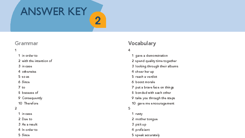CA Unit Test 2 Key - Unit Test2 - Complete Advanced UNIT TEST 2 Test ...