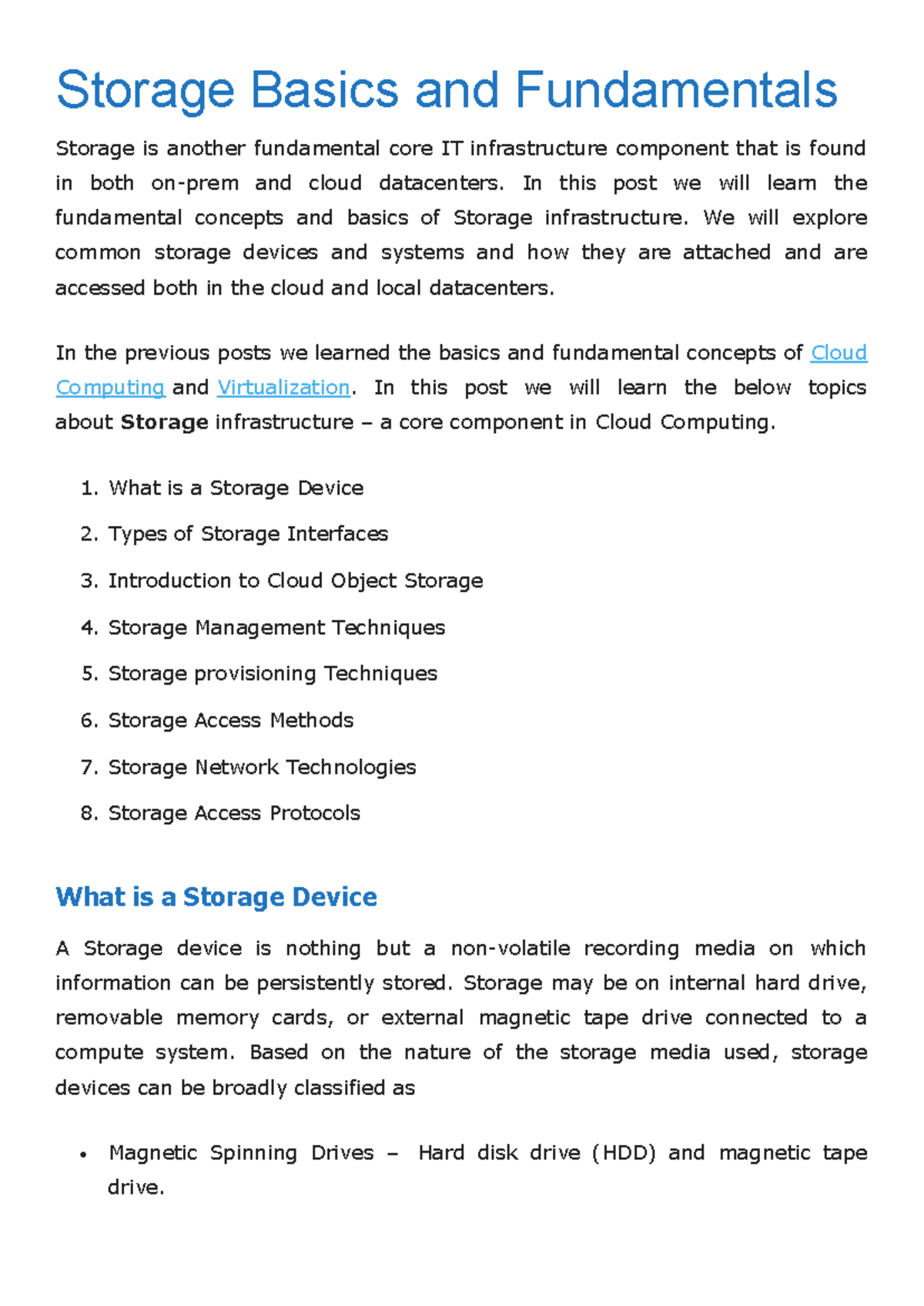 Storage Fundamentals: Key Concepts and Devices in IT Infrastructure ...