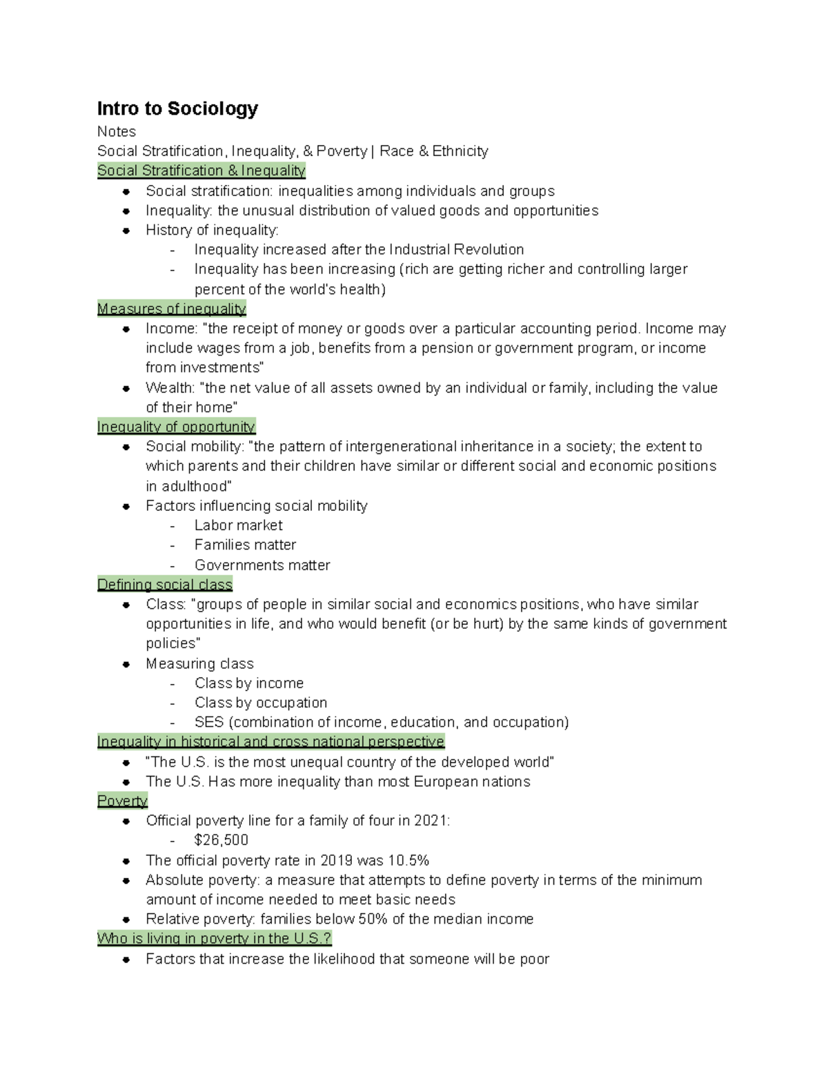 SOC 101: Intro to Sociology - Understanding Stratification & Poverty ...