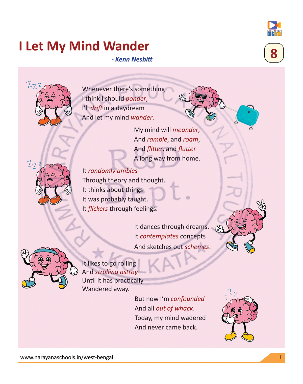 ENG 5: Poem Analysis & Paraphrase of "Let My Mind Wander" - Studocu