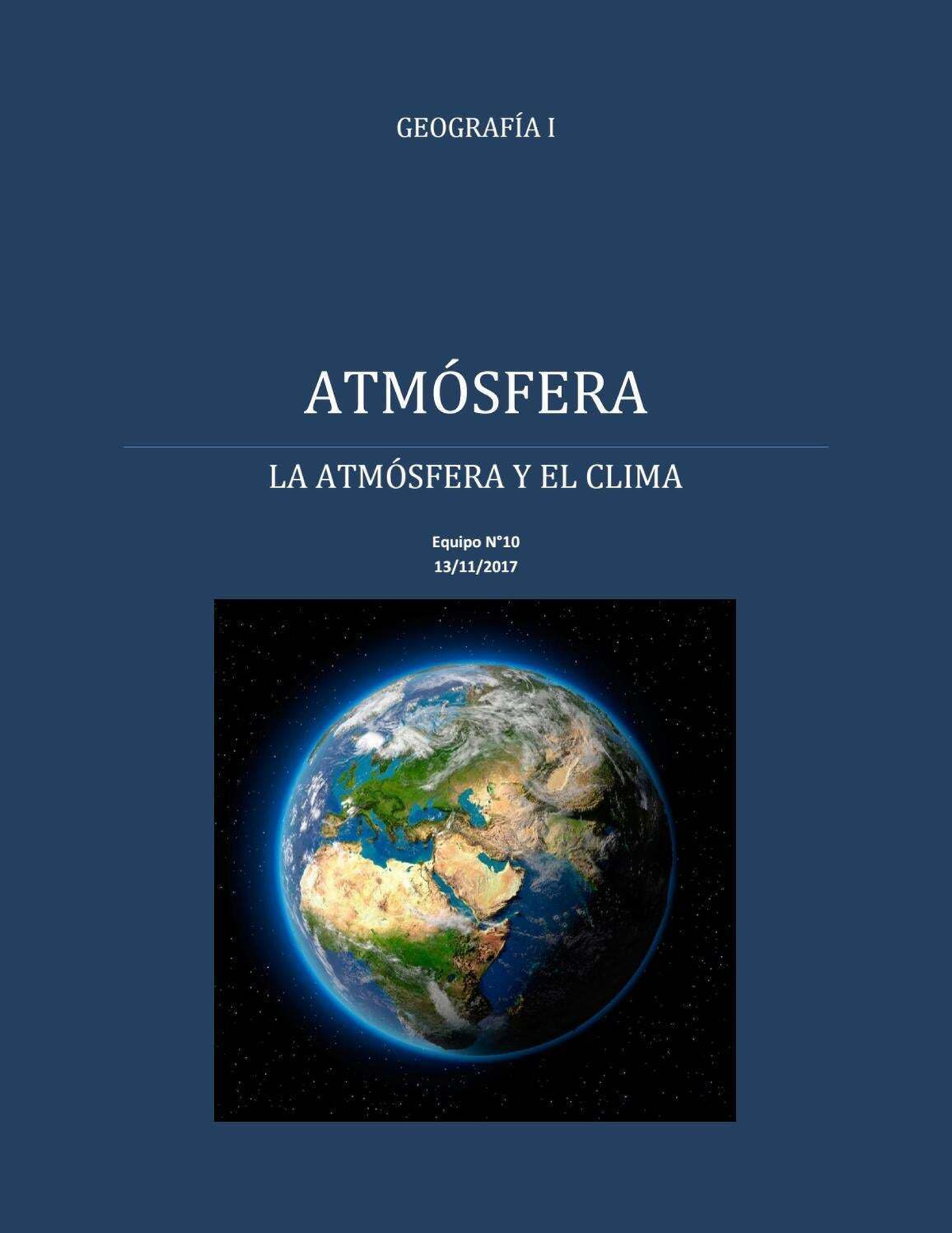 Pdf-atmosfera compress - GEOGRAFÍAI ATMÓSFERA LA ATMÓSFERA Y EL CLIMA ...