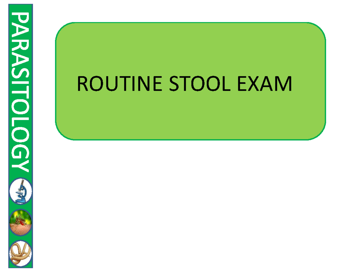 PARA 2025 Routine Stool Exam and Lab Safety Guide - Studocu