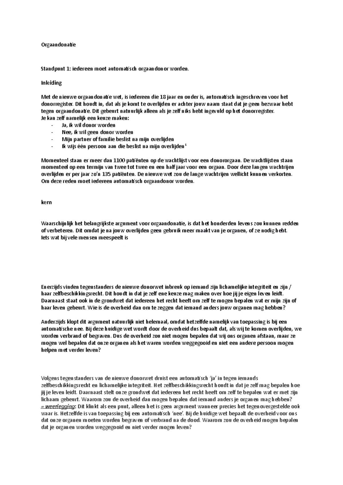 Uitreksel en Analyse van 'De menseneter' door Tom Hofland - Studeersnel