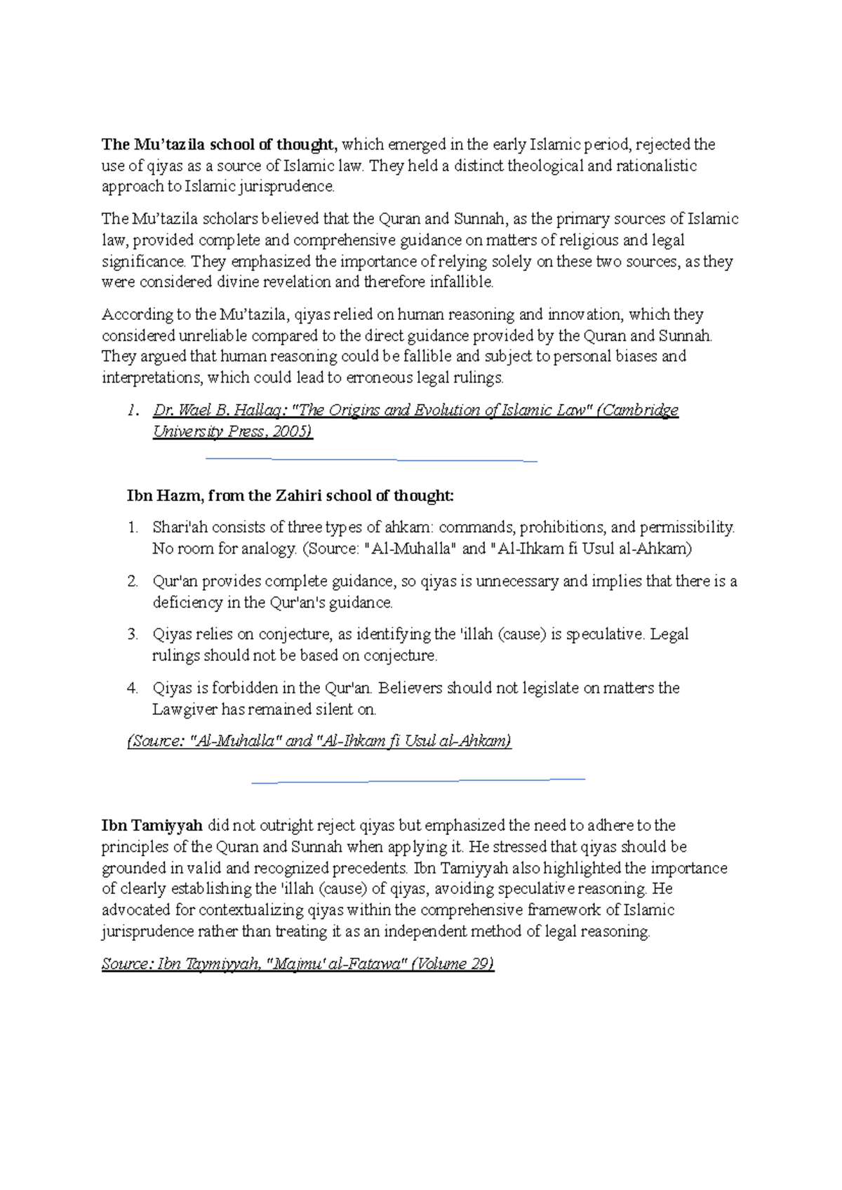 Juris PRES - The Mu’tazila school of thought, which emerged in the ...