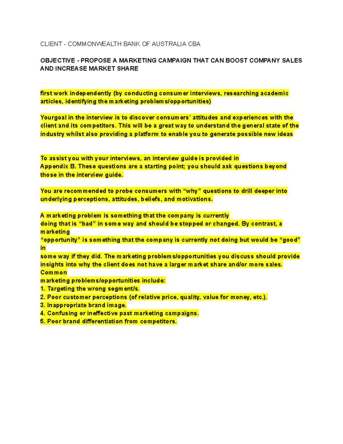 CBA Consumer Behaviour Notes: Strategies for Marketing Campaign Success ...