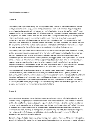 CRM 270 – Corrections Final Exam Study Guide and Key Topics - CRM 270 ...