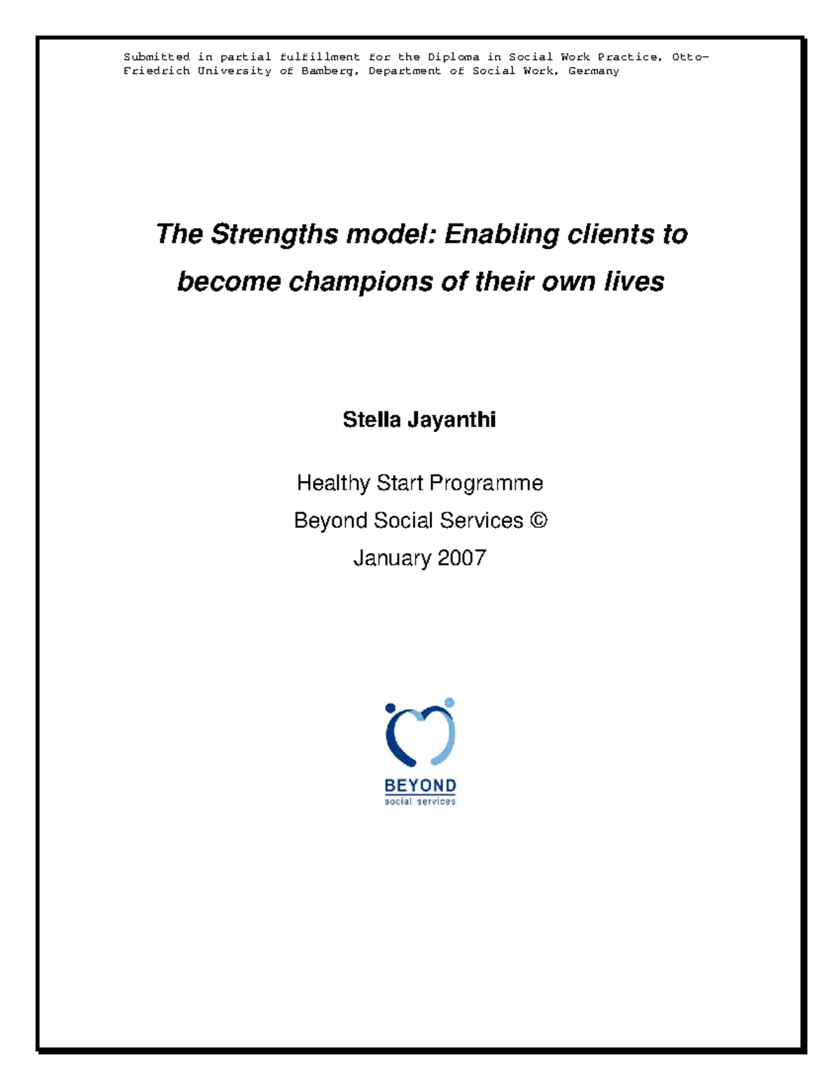 SWP 101: The Strengths Model in Social Work Practice - Case Study ...