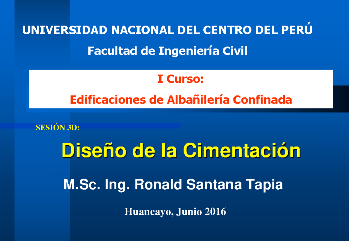 Diseño de Cimentación Corrida y Excéntrica - Edificaciones de ...