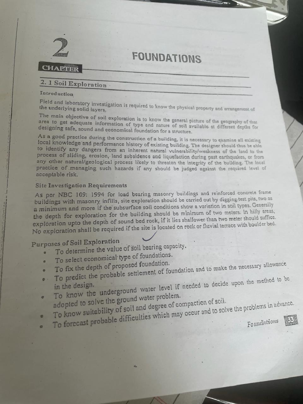 Foundations - Chapter 2.1 Soil Exploration and Types of Foundations ...