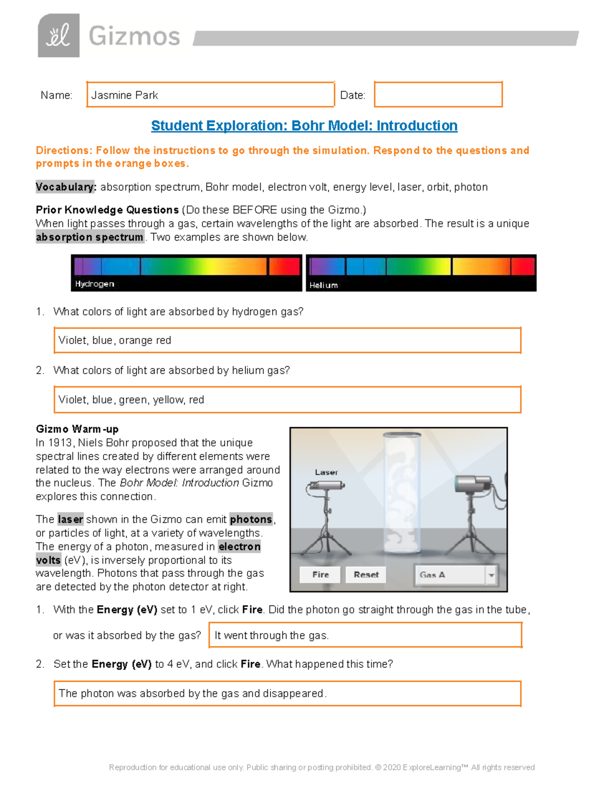 Bohr Model Introduction SE: Understanding Energy Levels & Absorption ...