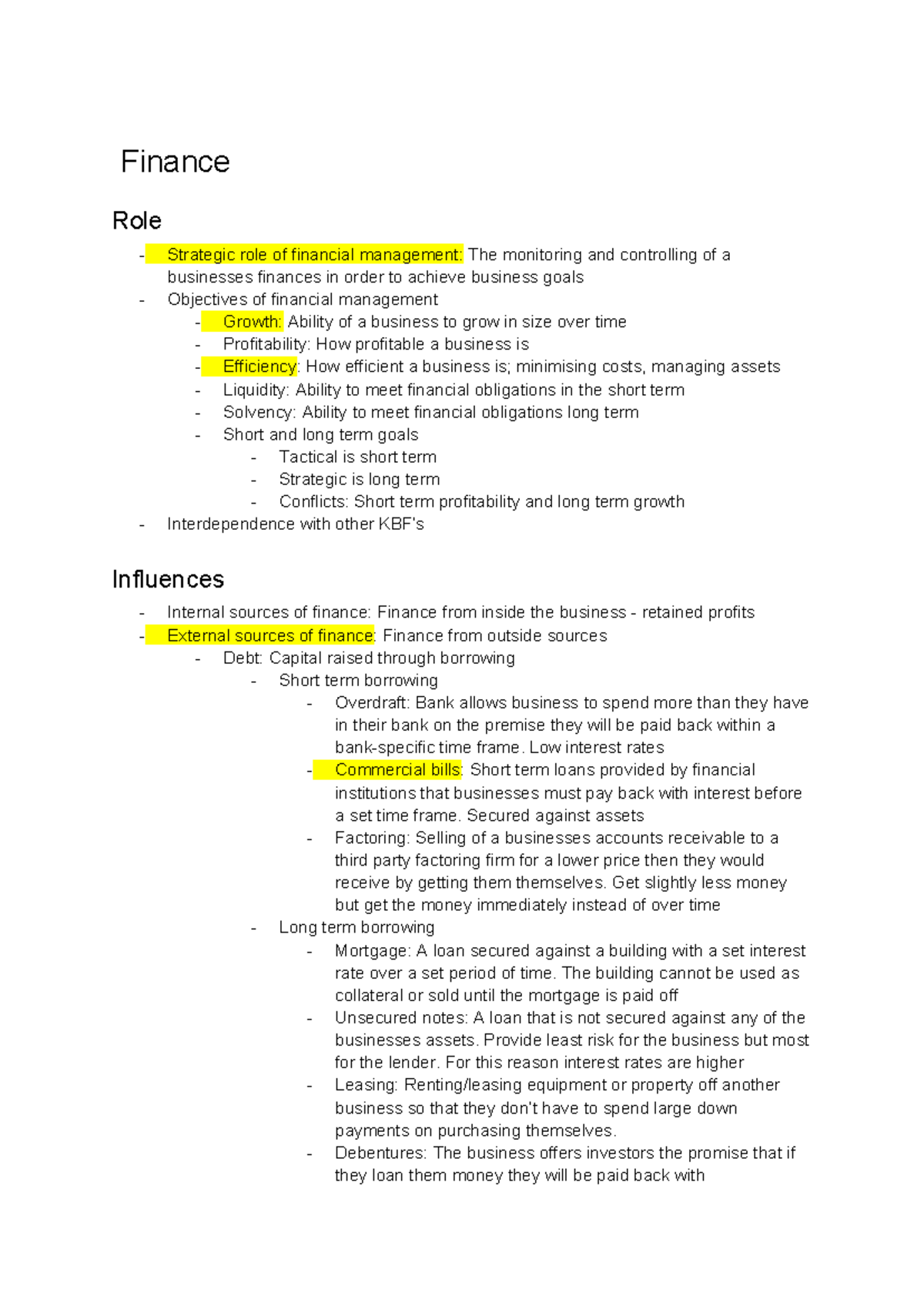 BUSS 101: Strategic Financial Management Overview and Key Concepts ...